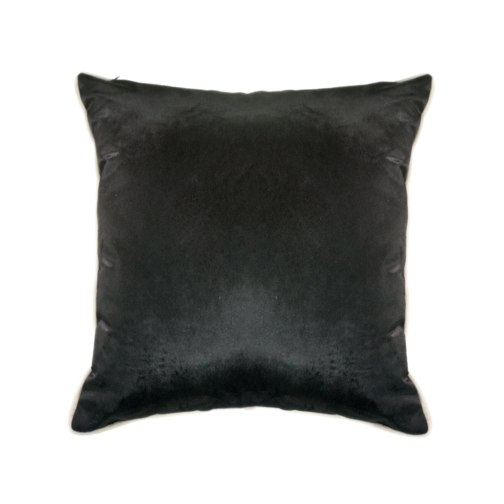 Cojin 45x45 collins negro con embone - Muebles Jamar