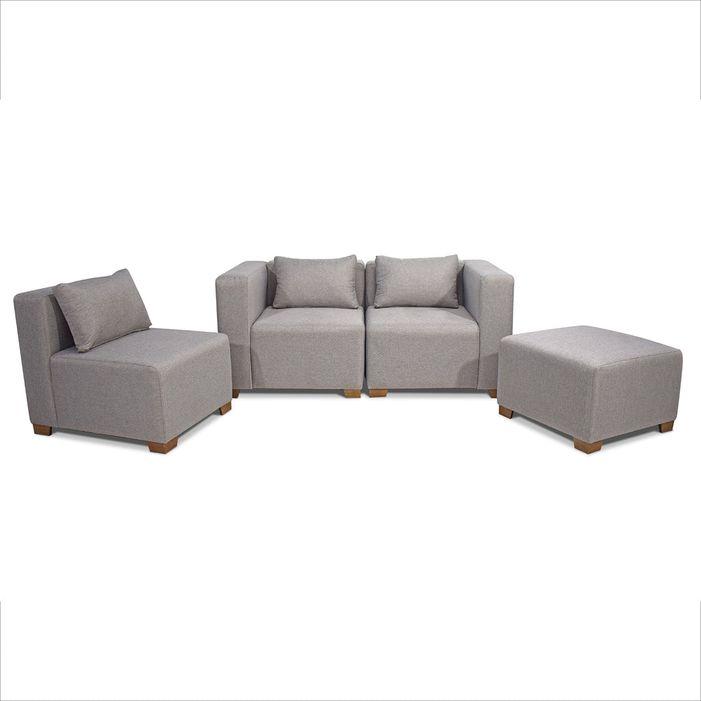 Juego De Sala Fred Icono Taupe, Natural – Muebles Jamar