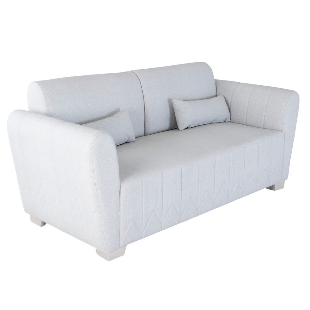 Juego de Sala Noah Eurocuero Gaira Gris, Plata – Muebles Jamar