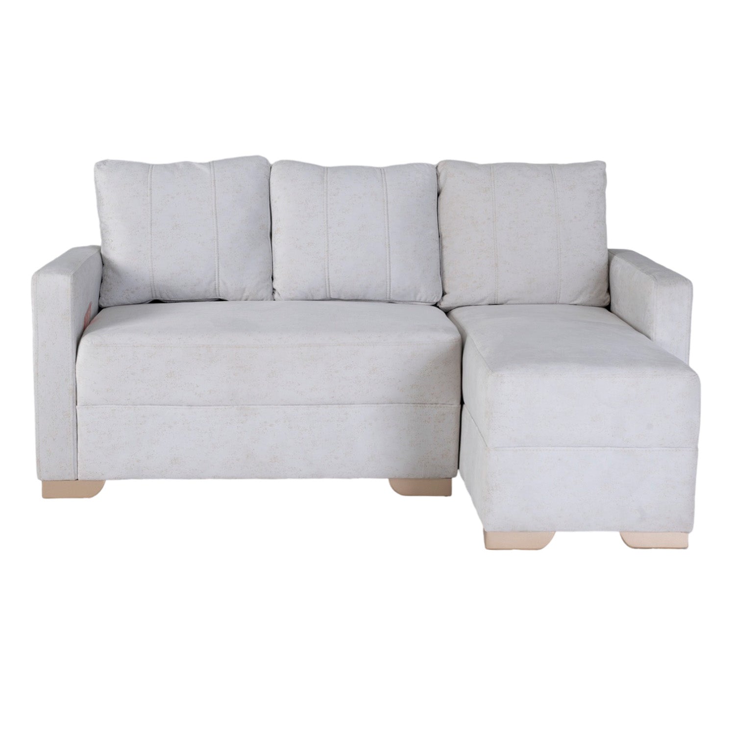 Sofá en L Kairos Eleganza Crudo, Champaña – Muebles Jamar