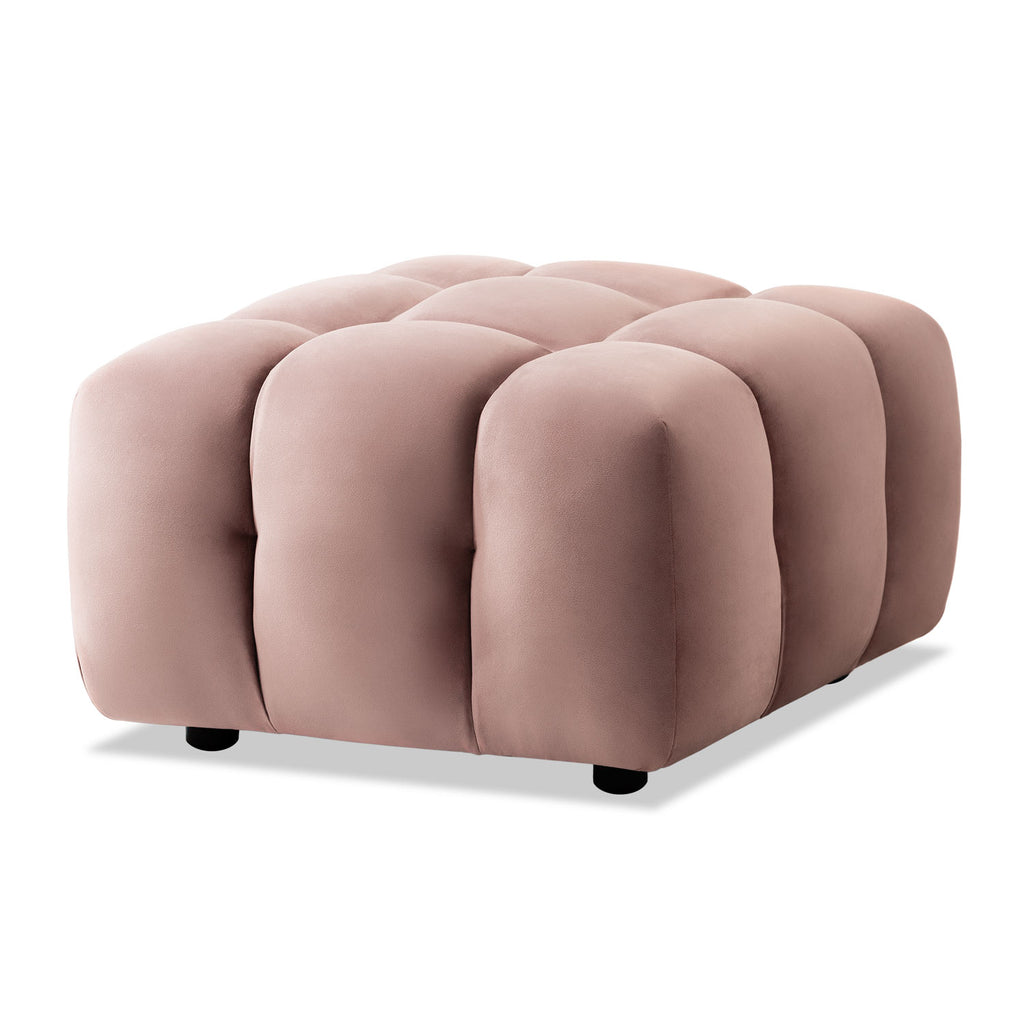 Puff Oklam Velvet Niagara Rosa 70 – Muebles Jamar