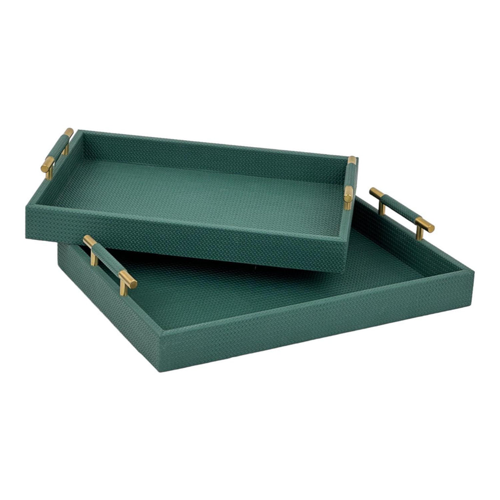 Bandeja 46X33X8.5 Verde Setx2 F243 – Muebles Jamar