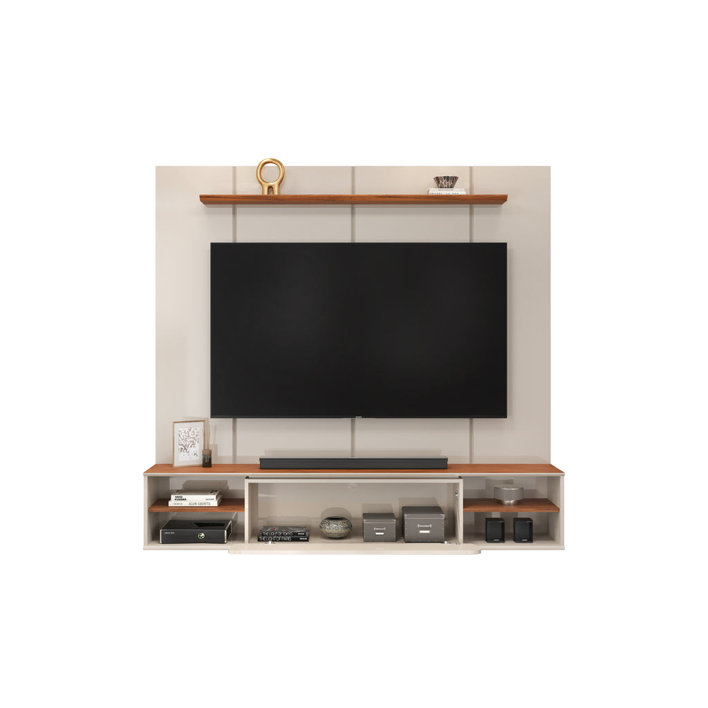 Panel de Tv Alany Off White, Natural 180X169X32 – Muebles Jamar