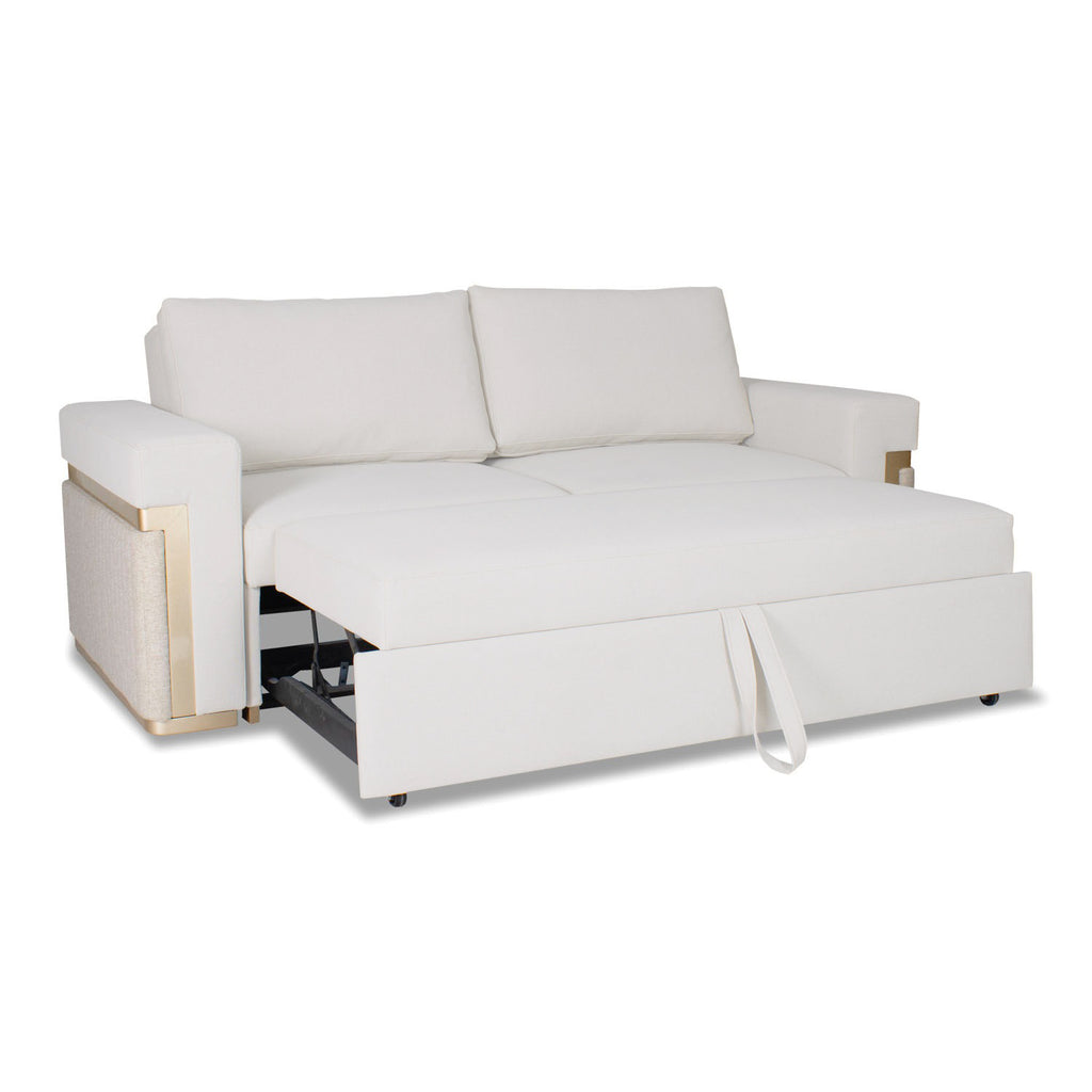 Sofá Cama Dante Velvet Siena Marfil, Champaña - Jamar – Muebles Jamar